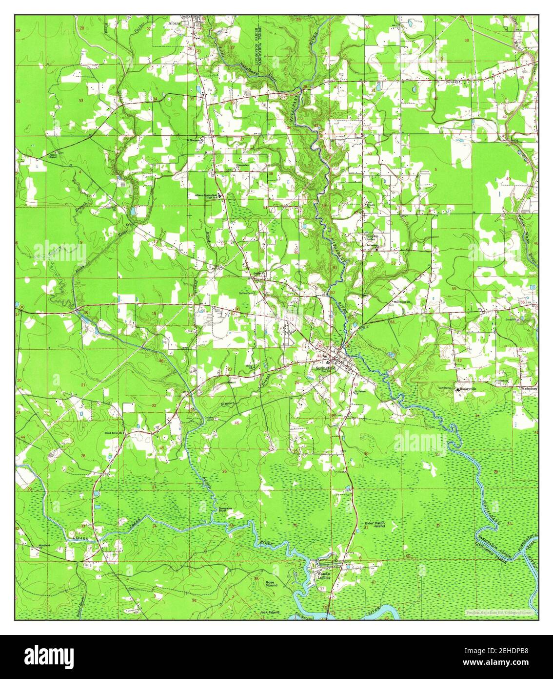 Springfield, Louisiana, map 1963, 1:24000, United States of America by ...
