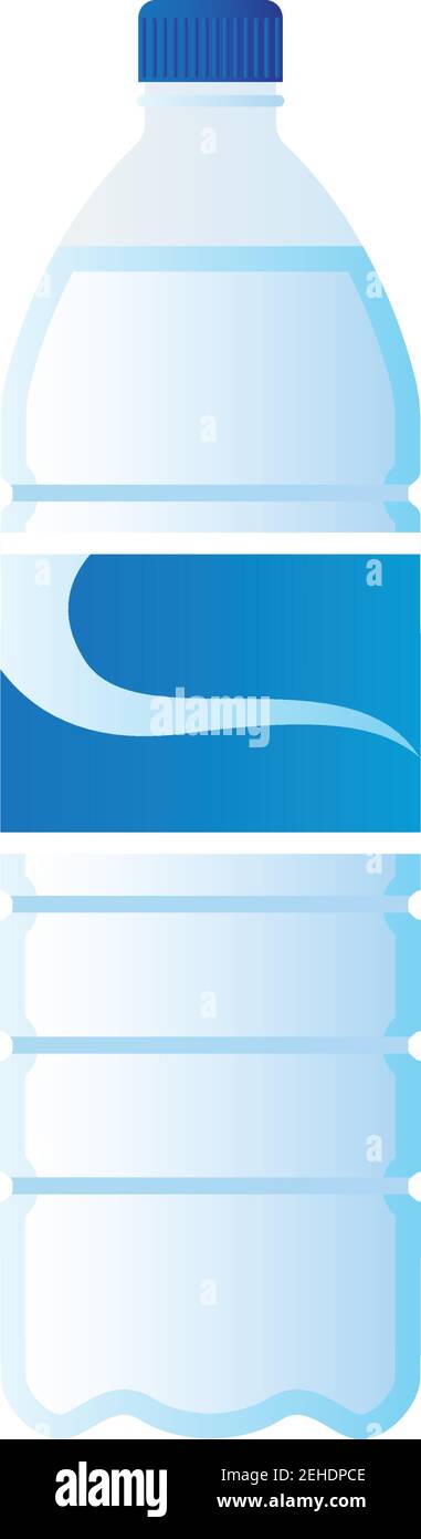 mineral water bottle isolated on white background. vector illustration ...