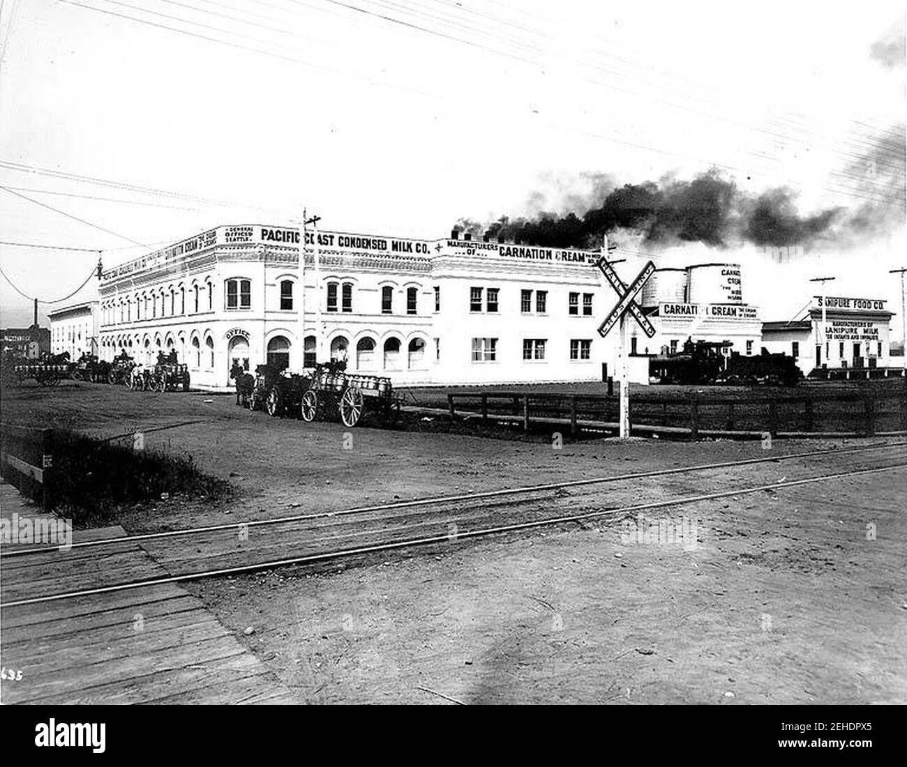 Pacific Coast Condensed Milk Co works at Kent Stock Photo - Alamy