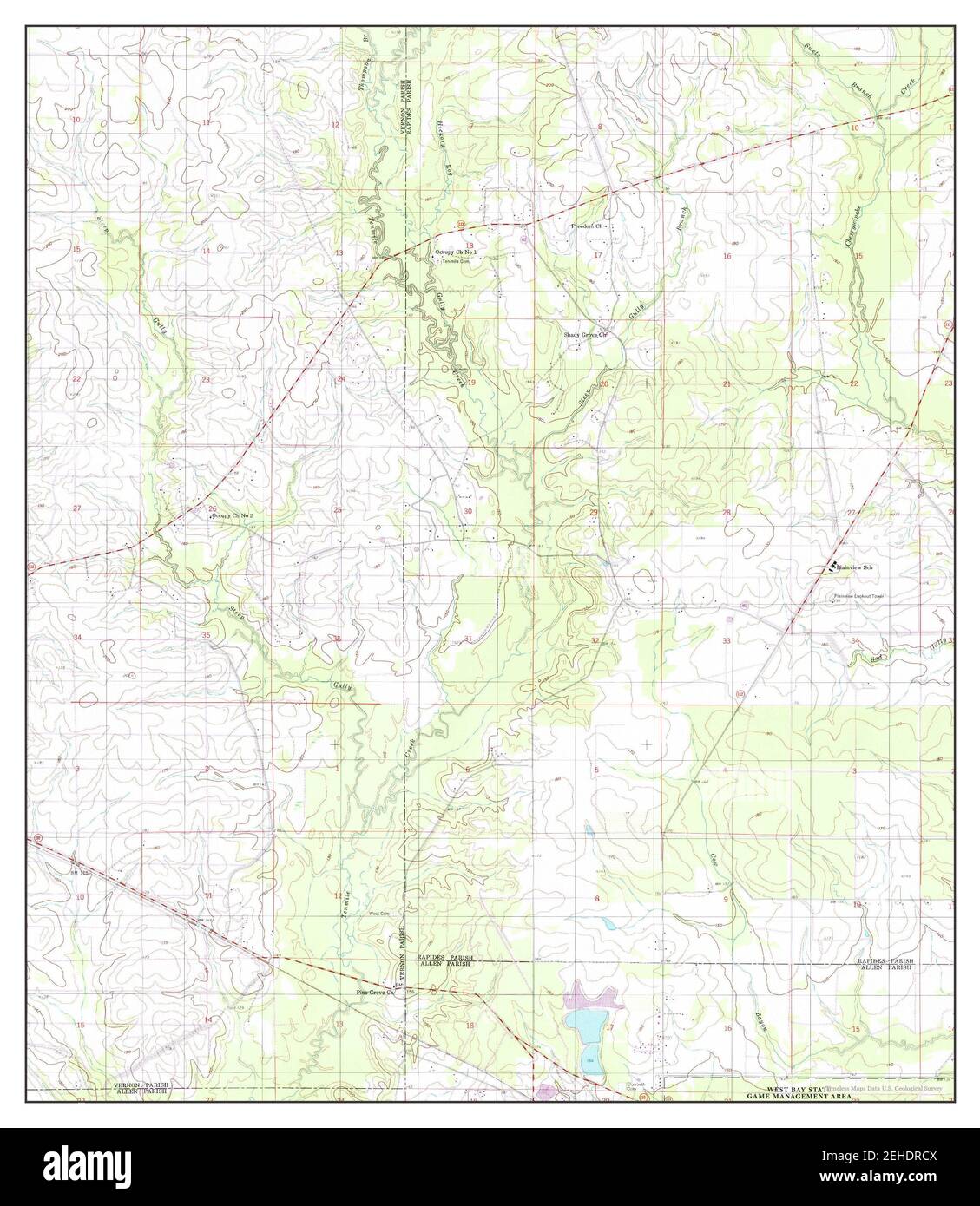 Steep Gully, Louisiana, map 1997, 1:24000, United States of America by ...