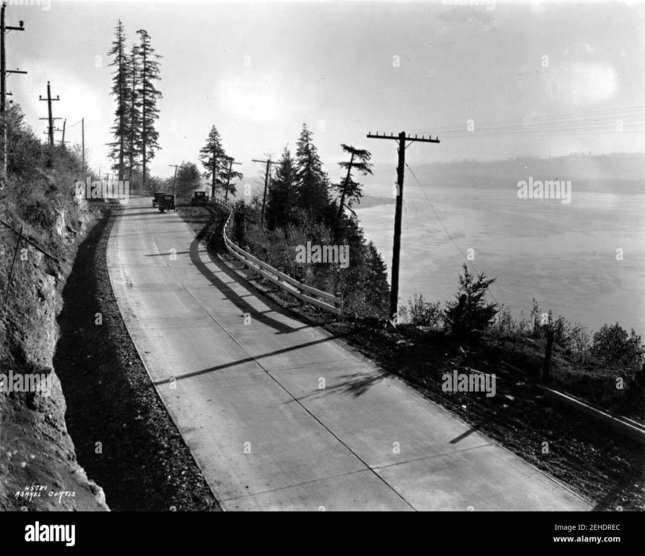 Pacific Highway along the Columbia River, ca 1925 (TRANSPORT 242 Stock ...