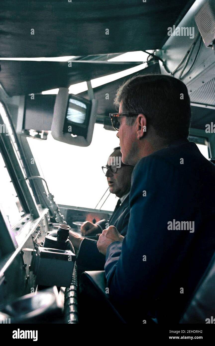Pacific Fleet Exercises from the USS Kitty Hawk with Governor Brown ...