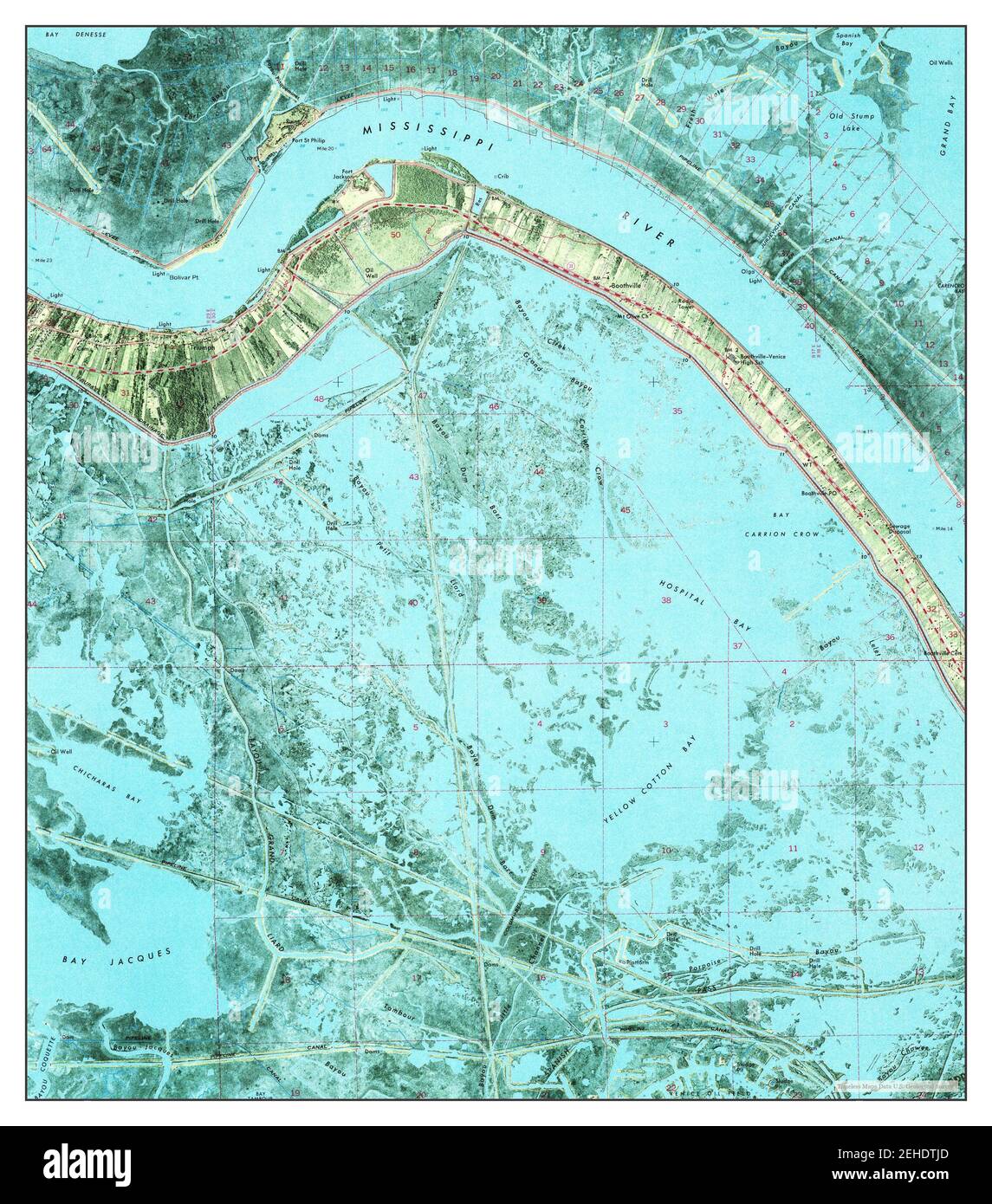 Triumph, Louisiana, map 1971, 1:24000, United States of America by ...