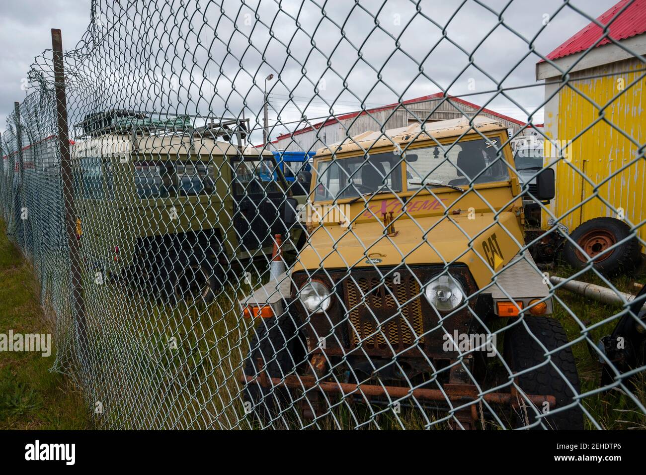 Land Rover in Stanley, Falkland Islands Stock Photo - Alamy