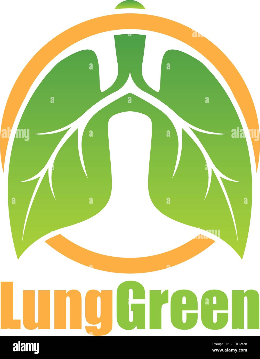 lungs logo isolated on white background for pulmonary clinic. vector ...