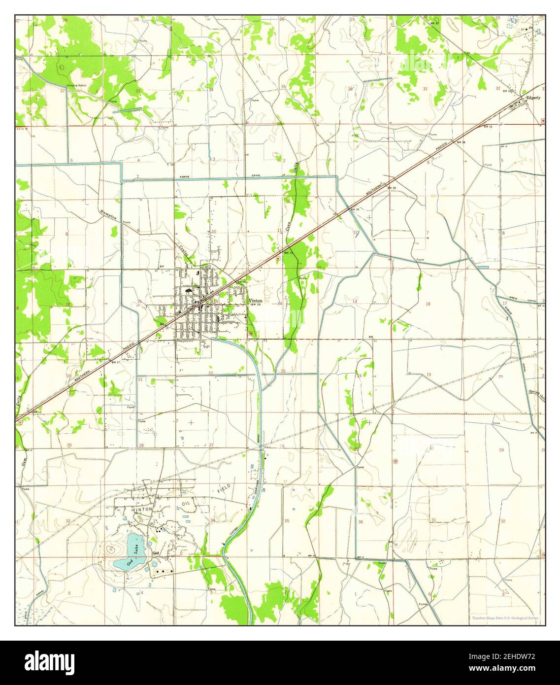 Map of vinton hi-res stock photography and images - Alamy