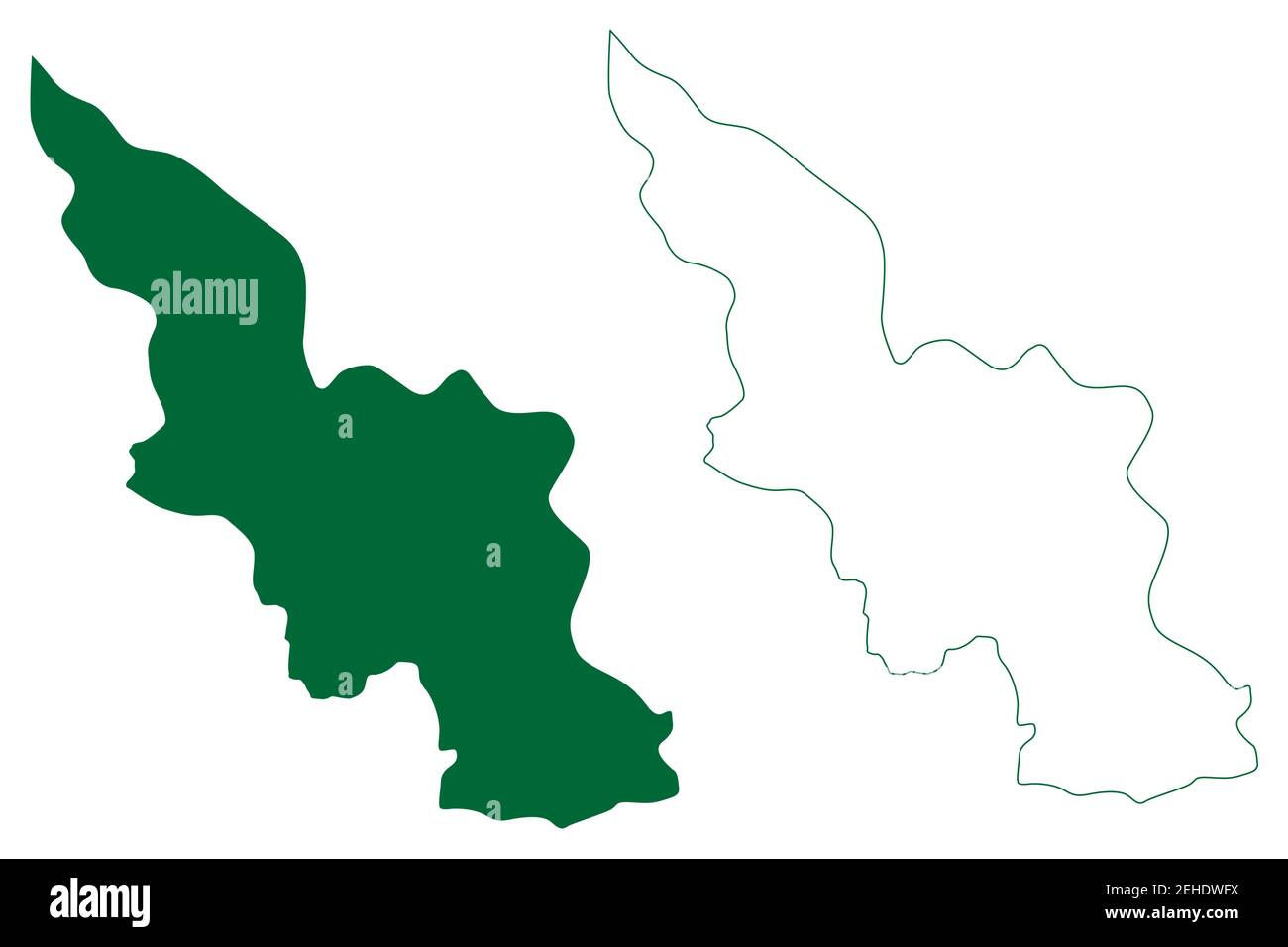 Arunachal pradesh map vector hi-res stock photography and images - Alamy