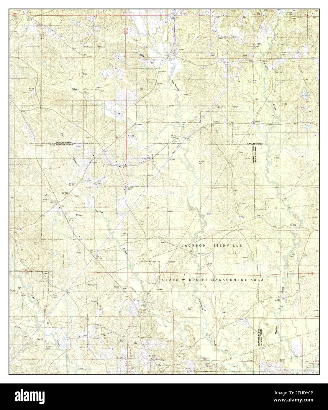 Map of wilson creek hi-res stock photography and images - Alamy