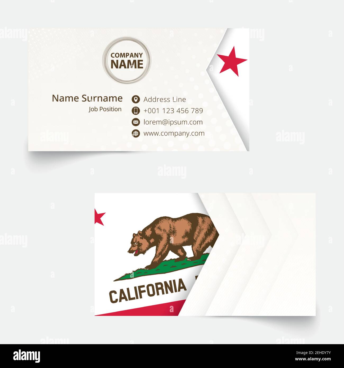 California Identification Card Template