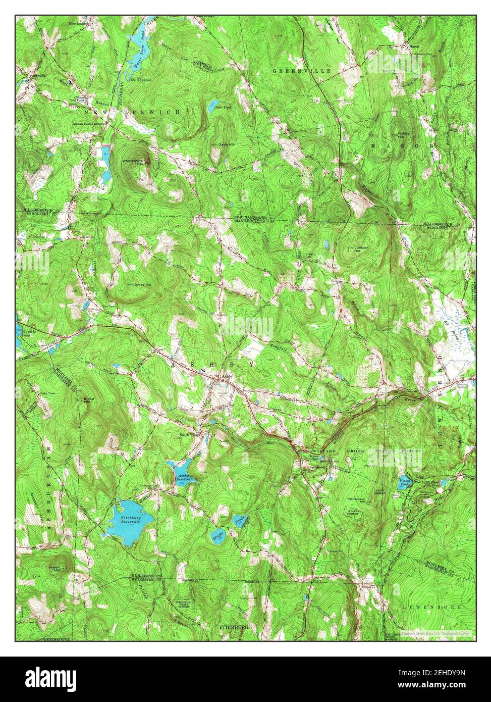 Map of ashby hi-res stock photography and images - Alamy