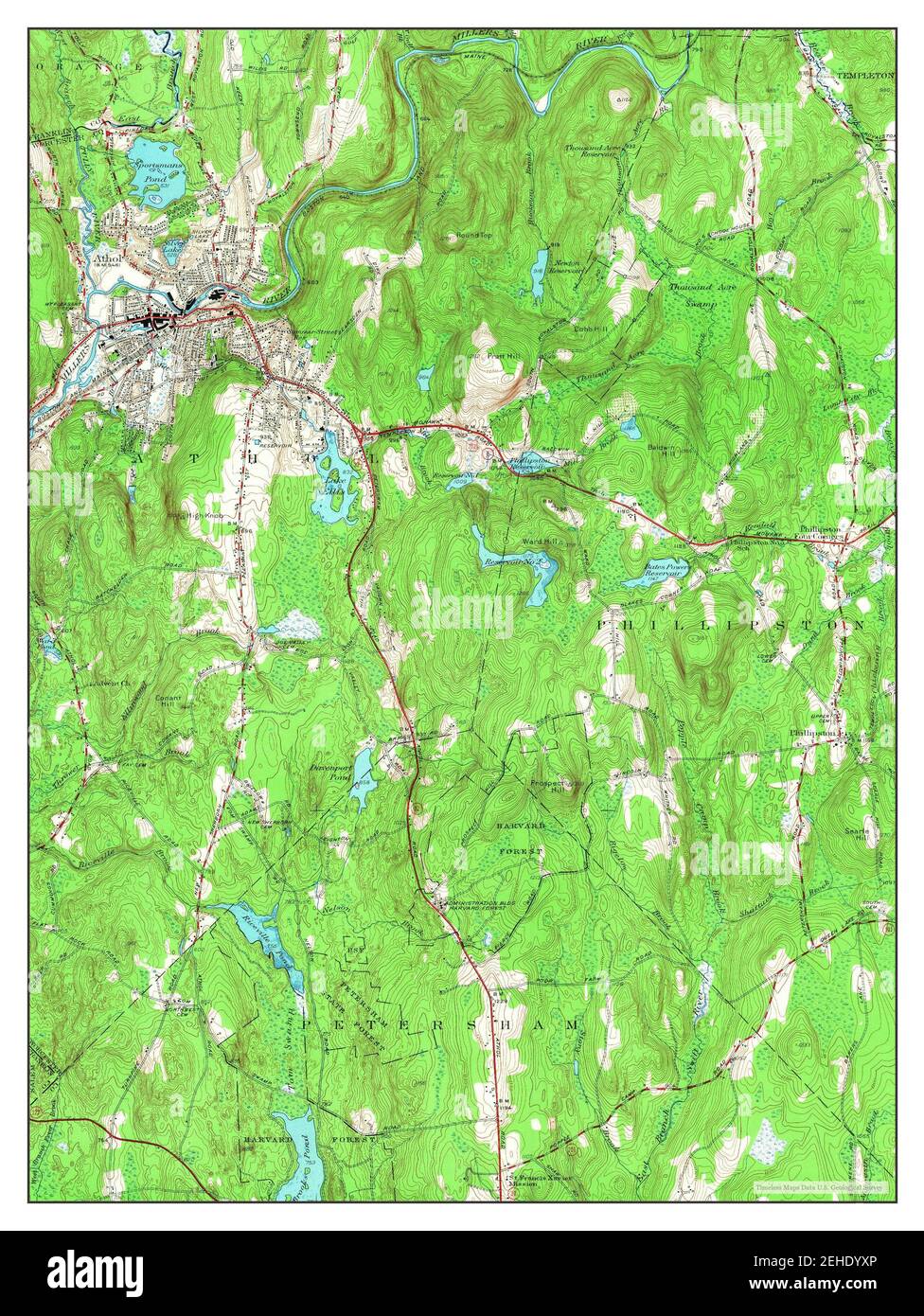 Athol map Cut Out Stock Images & Pictures - Alamy