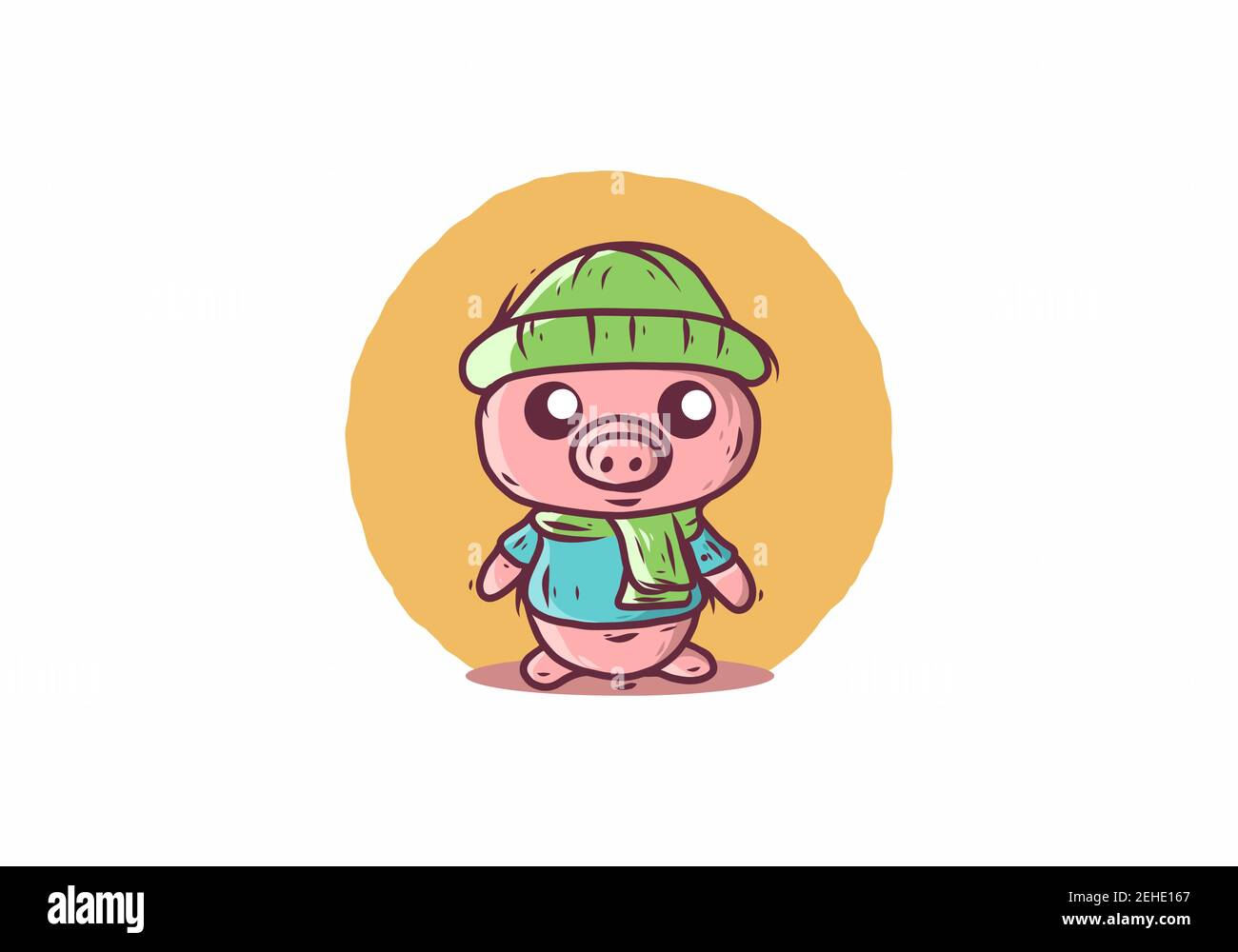 Funny adorable little kid Stock Vector Images - Alamy