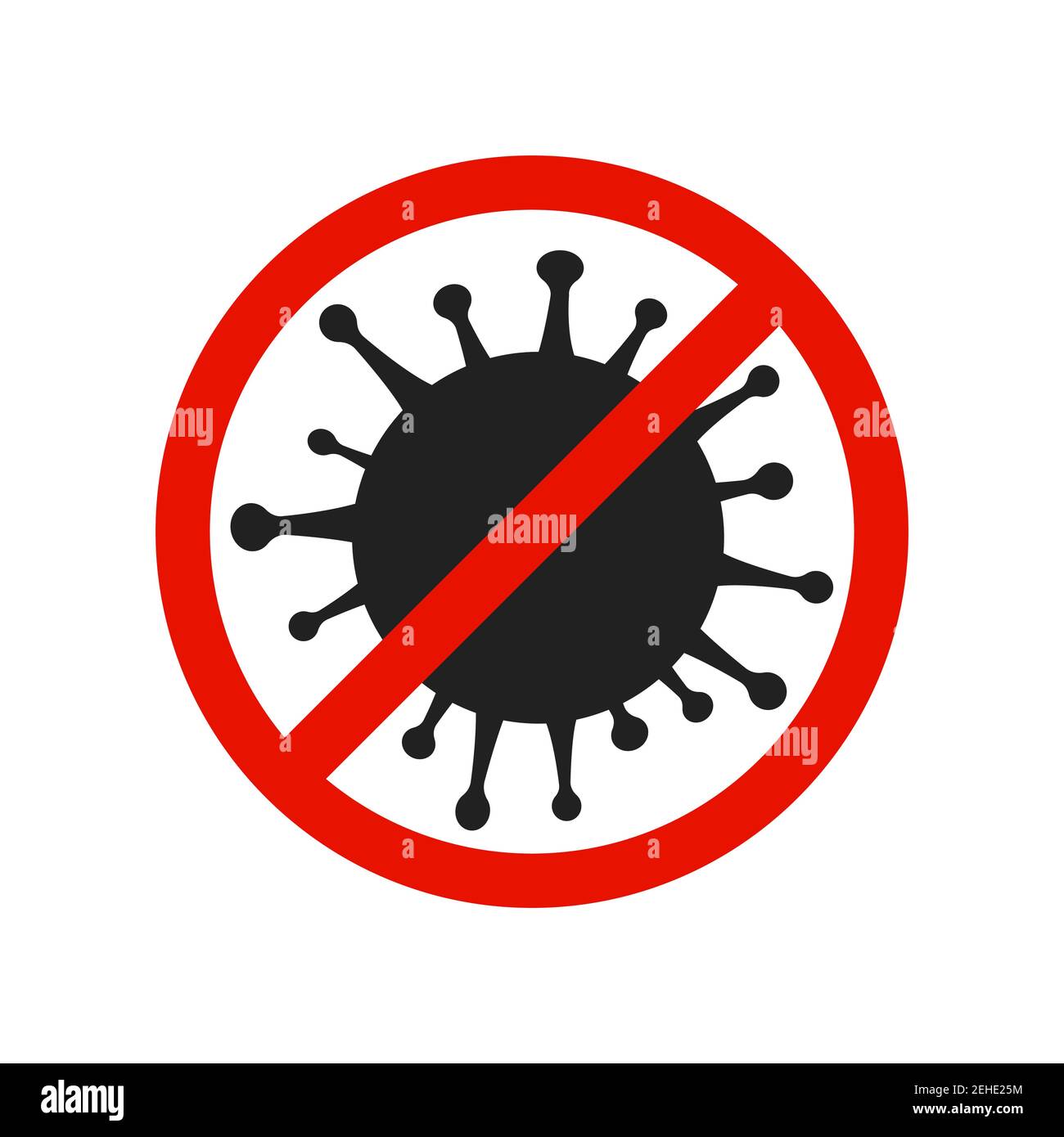 Stop Coronavirus COVID-19 vector symbol isolated on white background ...