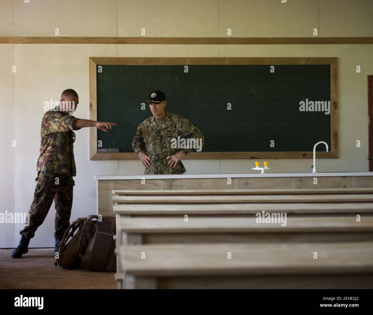 Pacific Partnership engineering project 130809 Stock Photo - Alamy