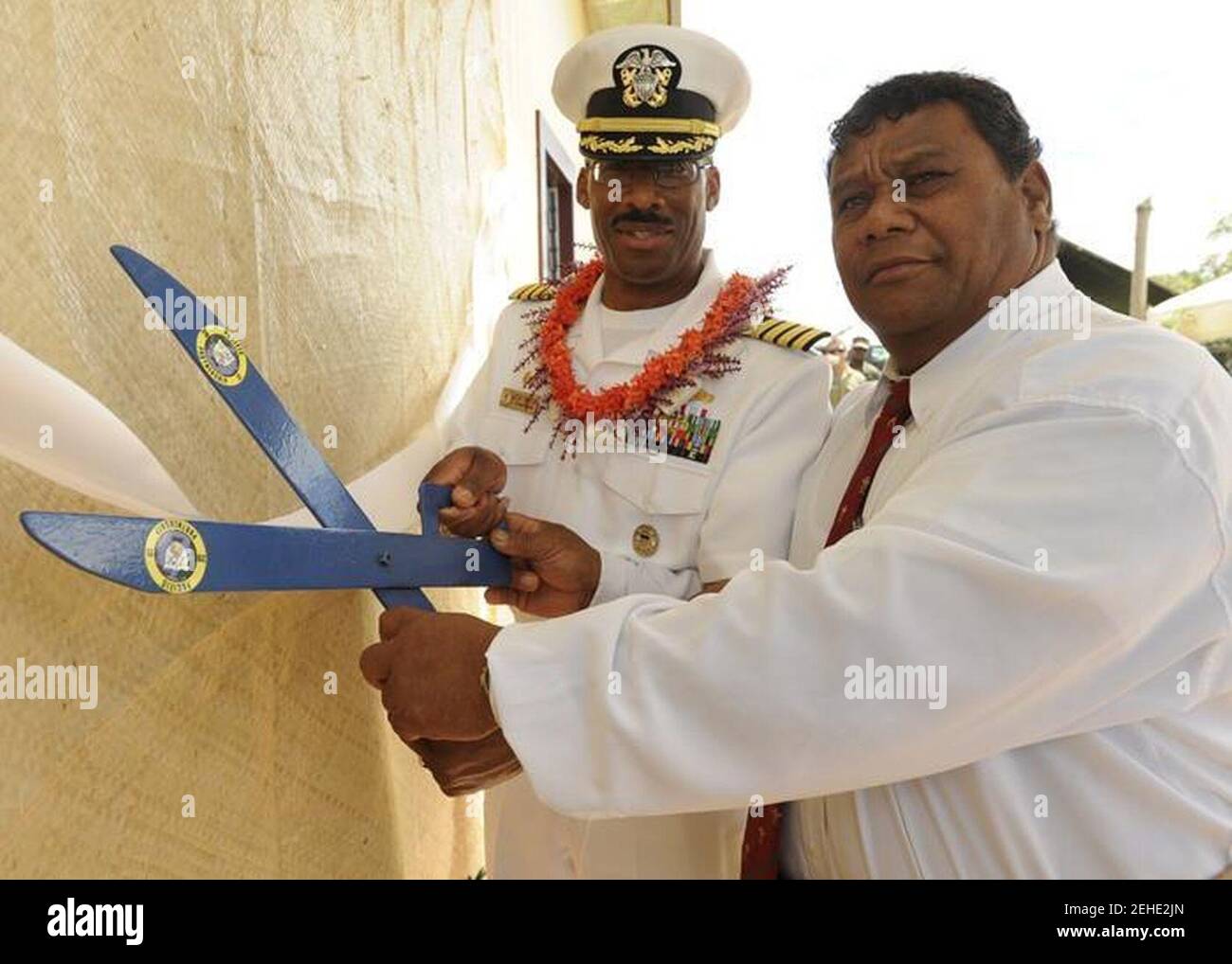 Pacific Partnership Mission Commander Talks with Tongan Chief 110418 ...