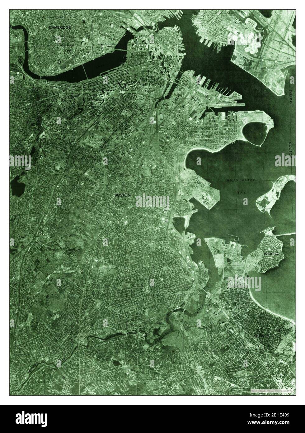 Map of south boston Cut Out Stock Images & Pictures - Alamy