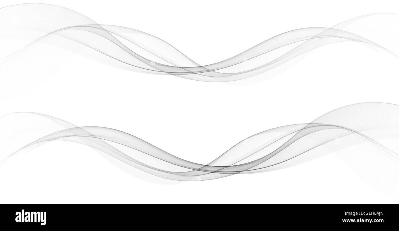 Set of abstract wavy silver wave Gray wave flow Stock Vector Image ...