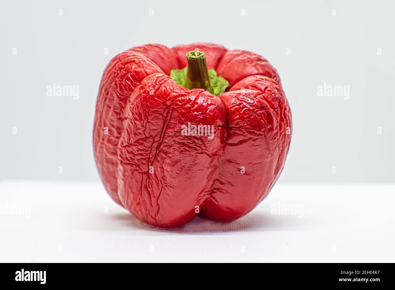 Wrinkled Red Pepper Stock Photo - Alamy