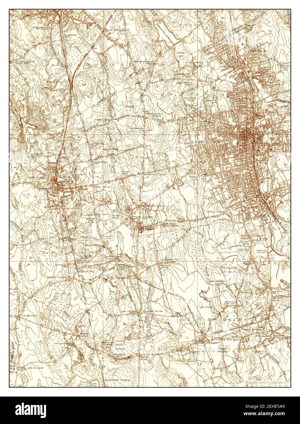 Map of brockton hi-res stock photography and images - Alamy