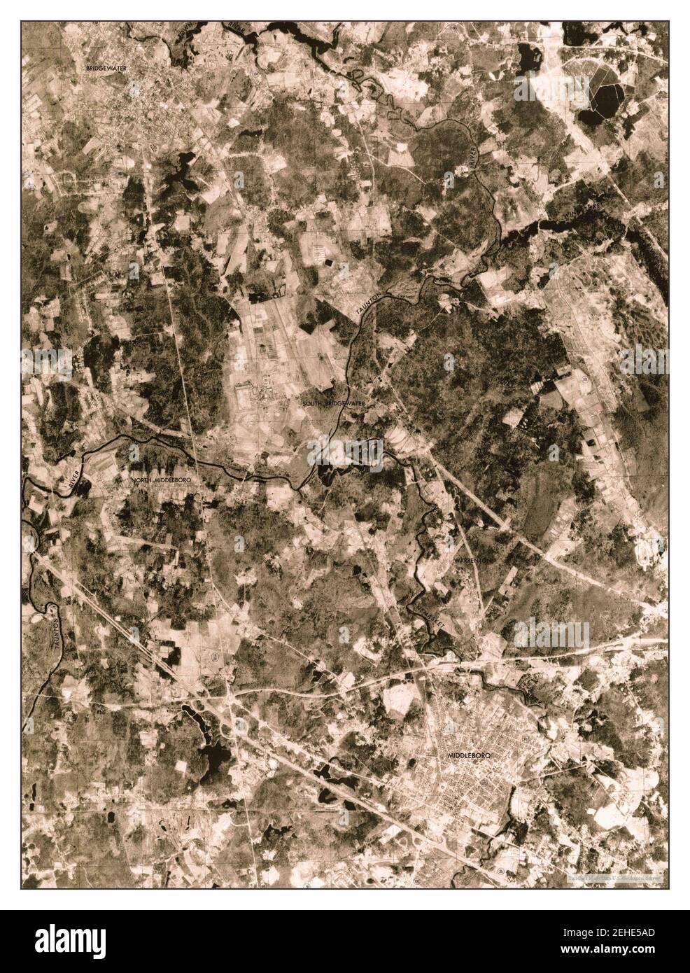 Map Of Bridgewater High Resolution Stock Photography and Images - Alamy