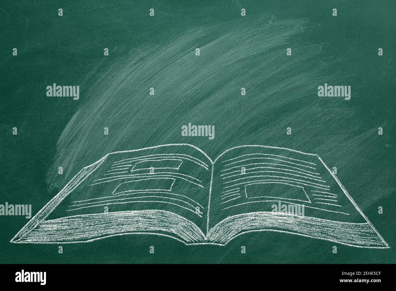 Open book education hand draw hi-res stock photography and images - Alamy