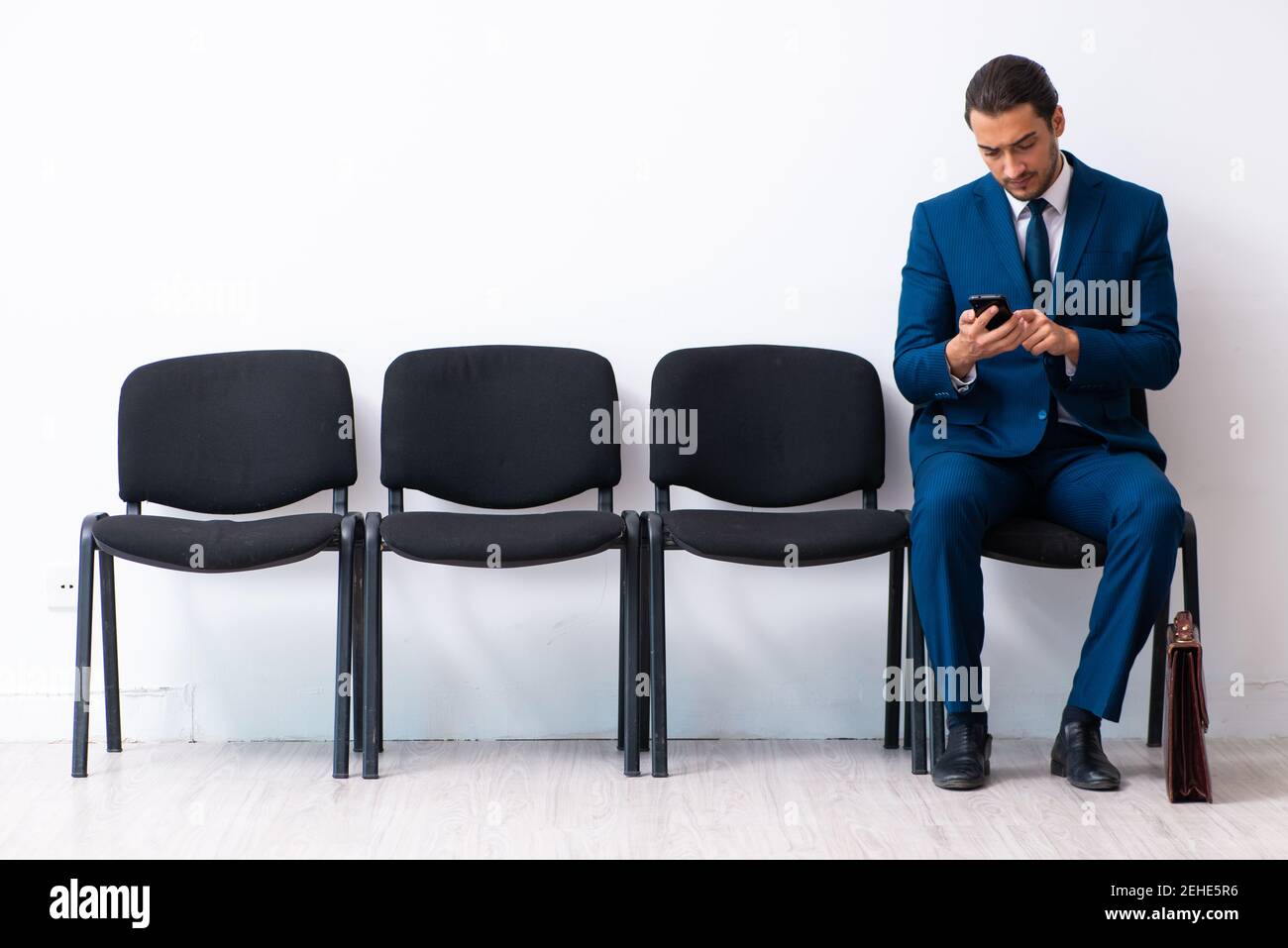 Employee interview texting hi-res stock photography and images - Alamy
