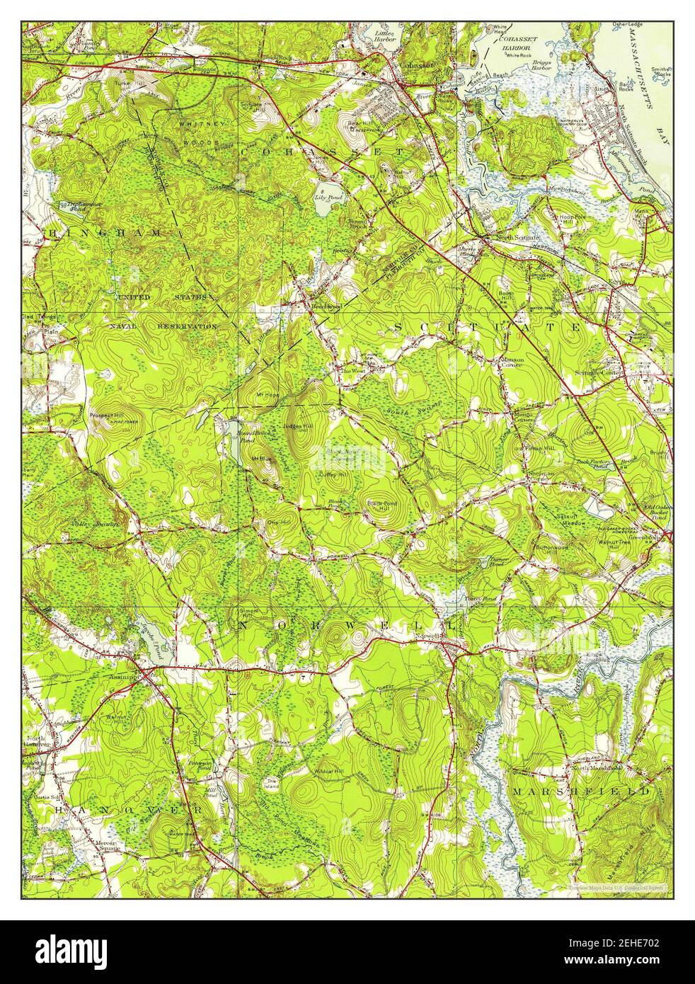Map of cohasset hi-res stock photography and images - Alamy