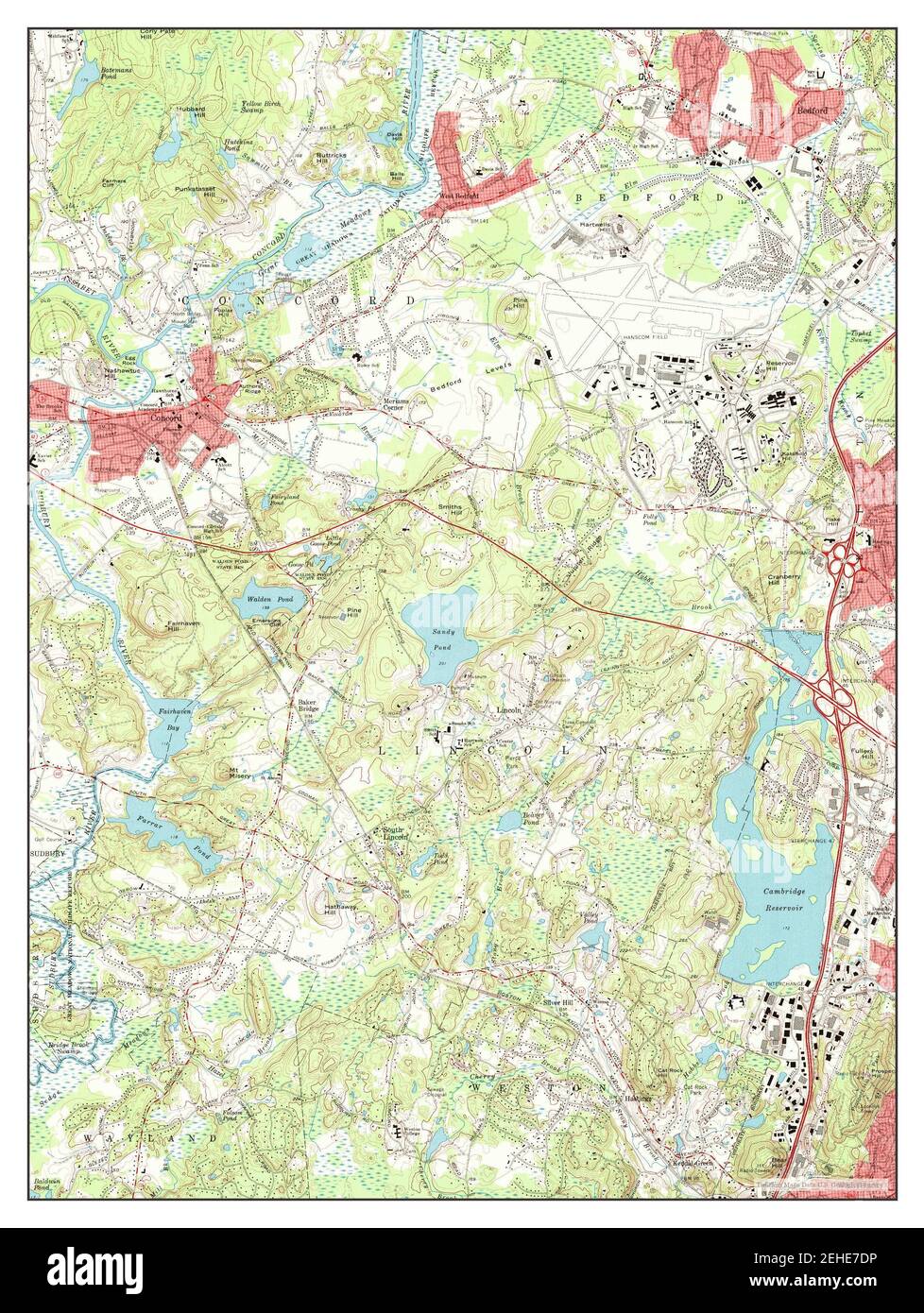 Concord, Massachusetts, map 1970, 1:24000, United States of America by ...