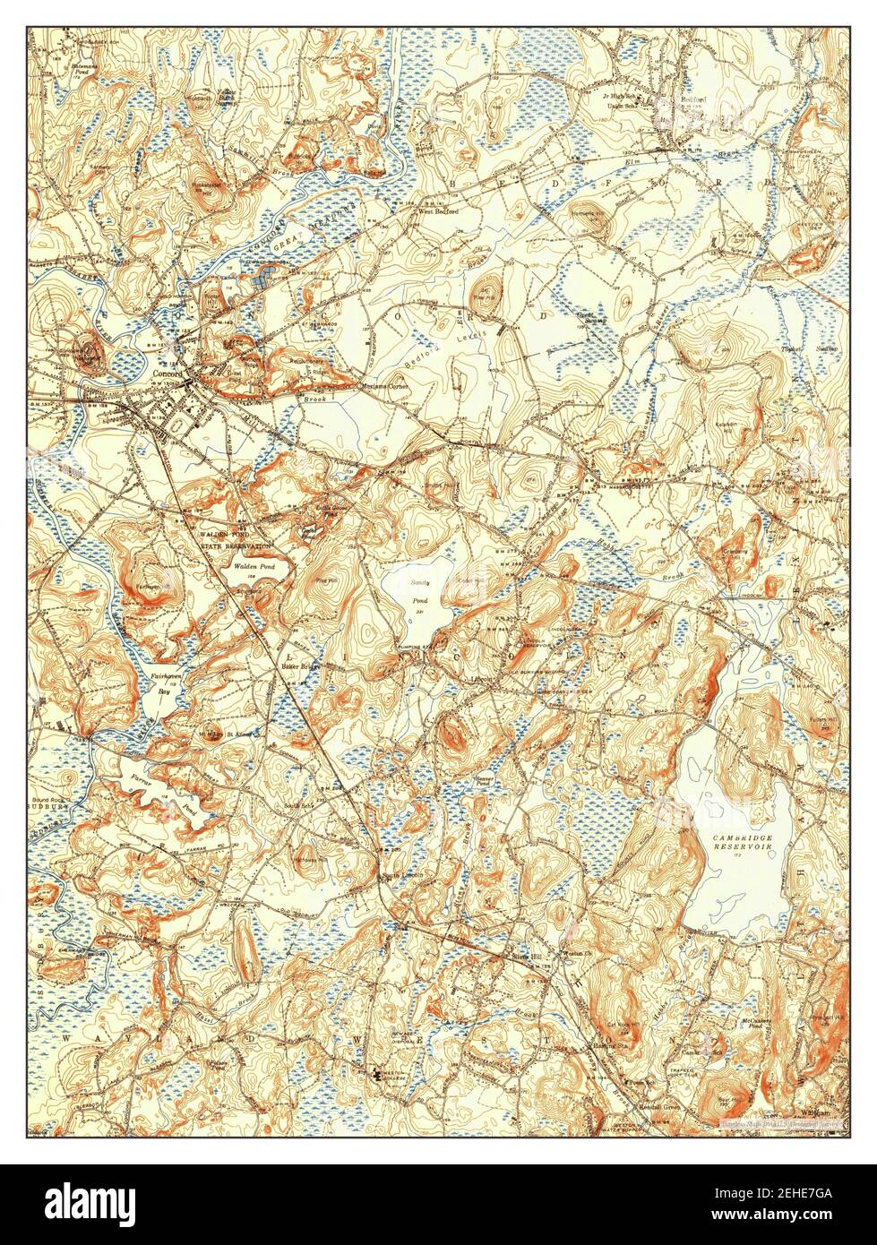 Concord, Massachusetts, map 1943, 1:31680, United States of America by ...