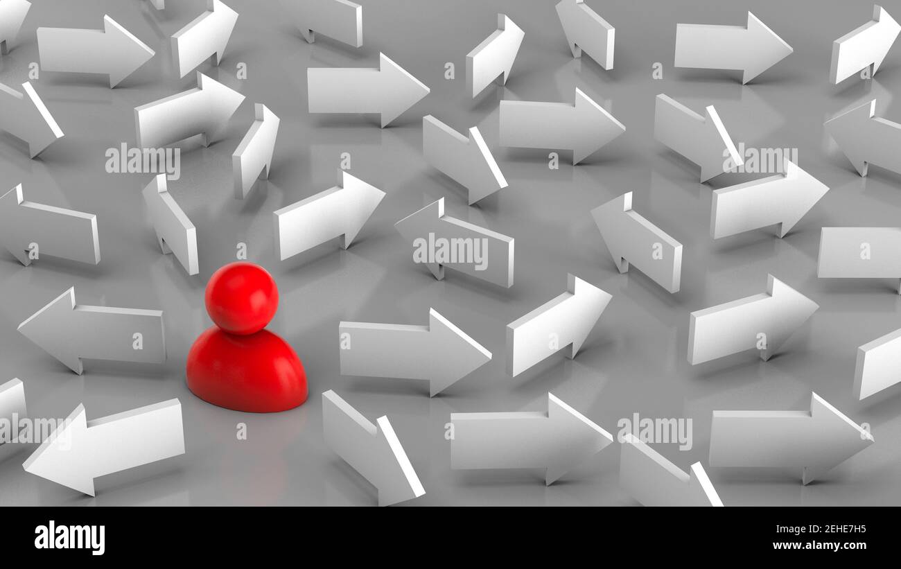 The choice of the direction of movement to the target. Different ...