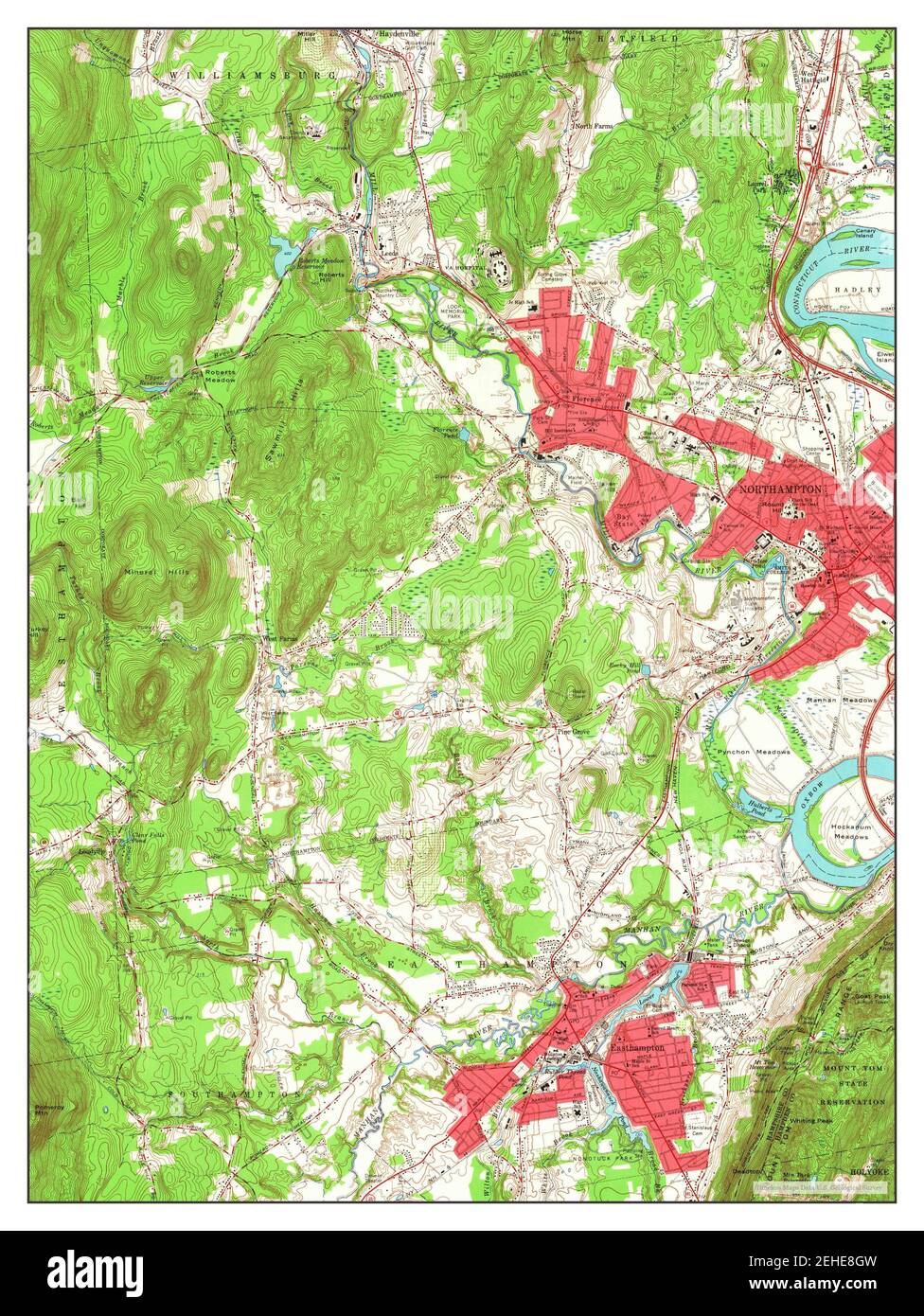 Map of easthampton Cut Out Stock Images & Pictures - Alamy