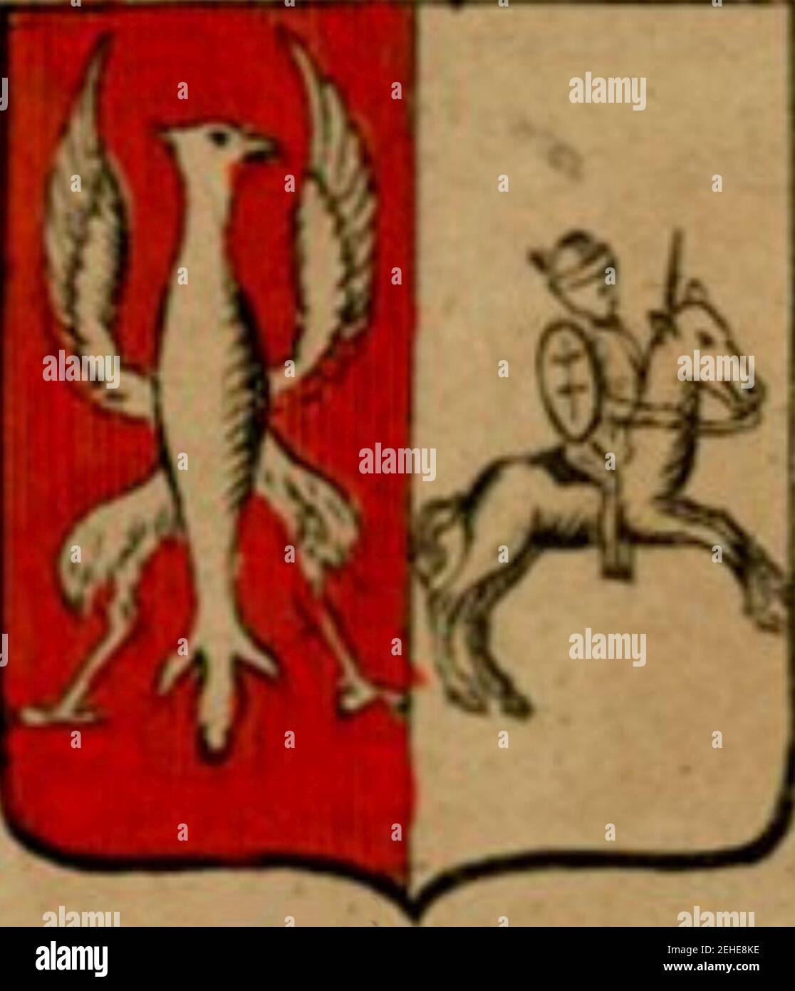 Padlašša, Pahonia. Падляшша, Пагоня (1712 Stock Photo - Alamy