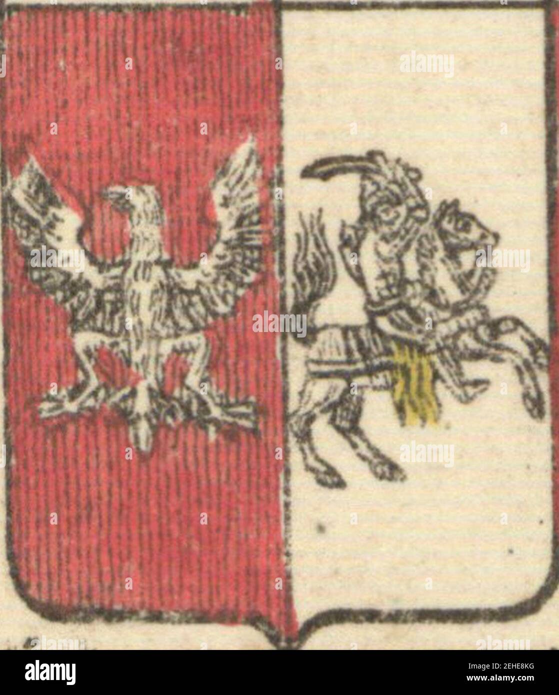 Padlašša, Pahonia. Падляшша, Пагоня (1844 Stock Photo - Alamy