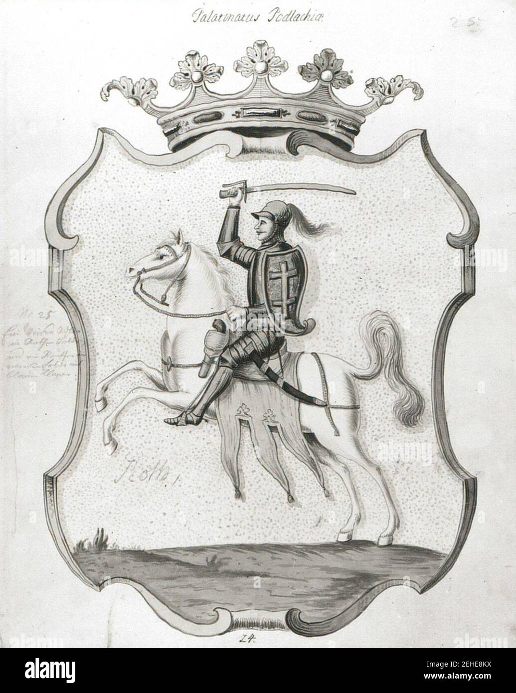 Padlašša, Pahonia. Падляшша, Пагоня (1720) (2 Stock Photo - Alamy