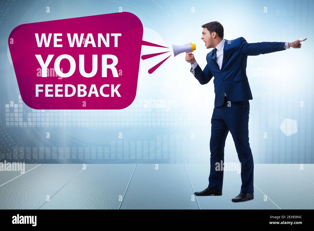 Concept of receiving feedback from the customers Stock Photo - Alamy