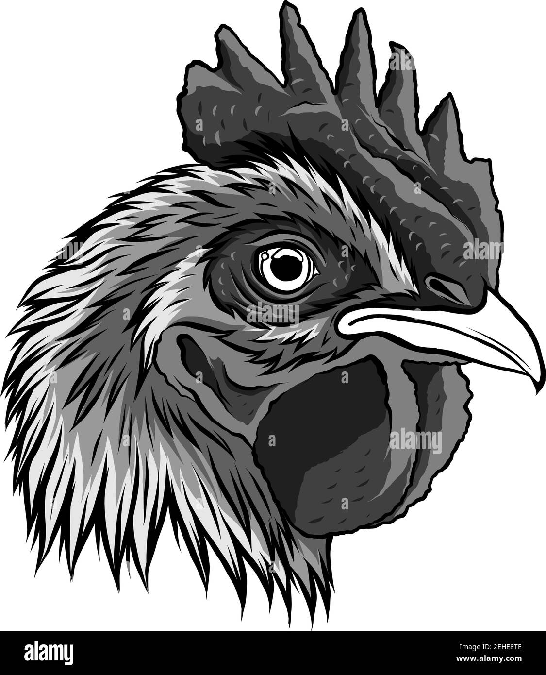 vector mascot of rooster head Stock Vector Image & Art - Alamy