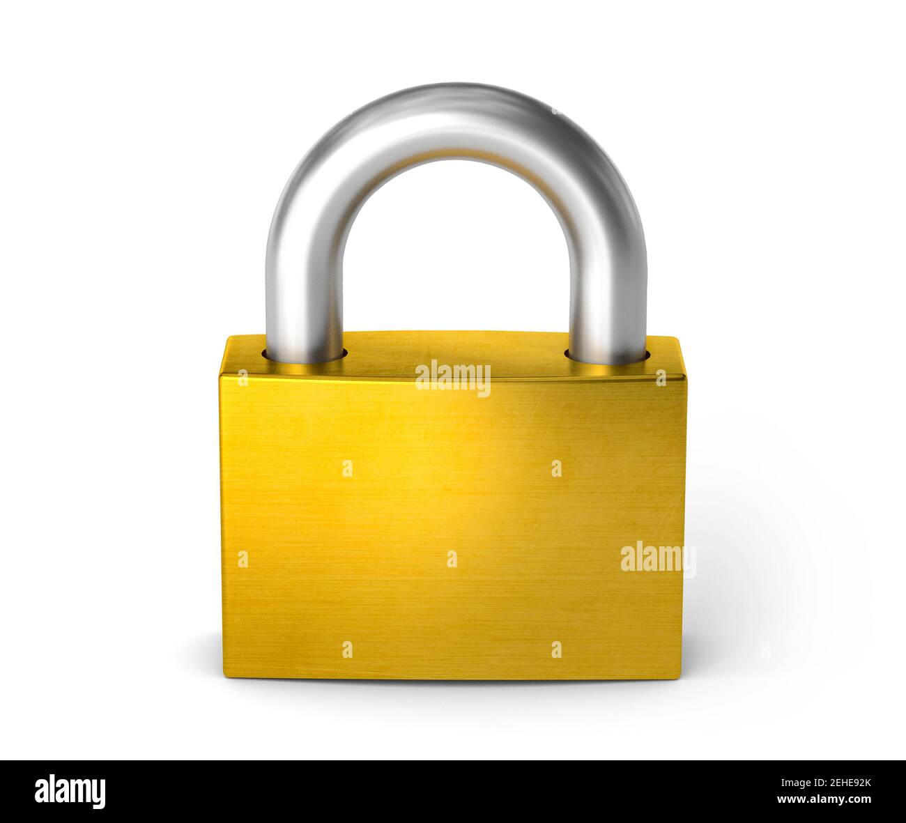 Closed lock. The padlock. isolated on white background. 3d render Stock ...