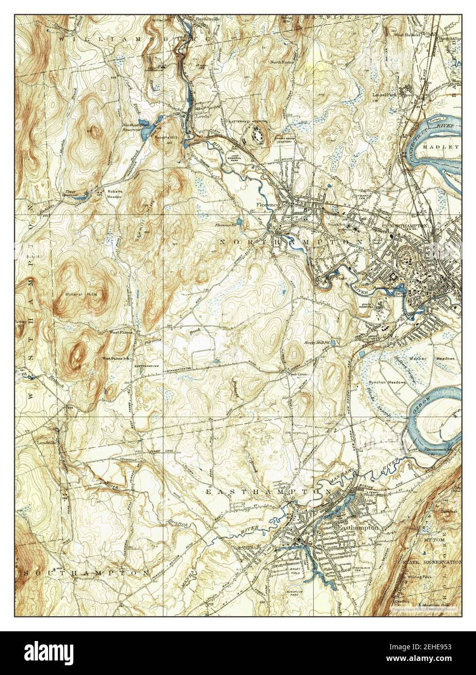 Map of easthampton Cut Out Stock Images & Pictures - Alamy