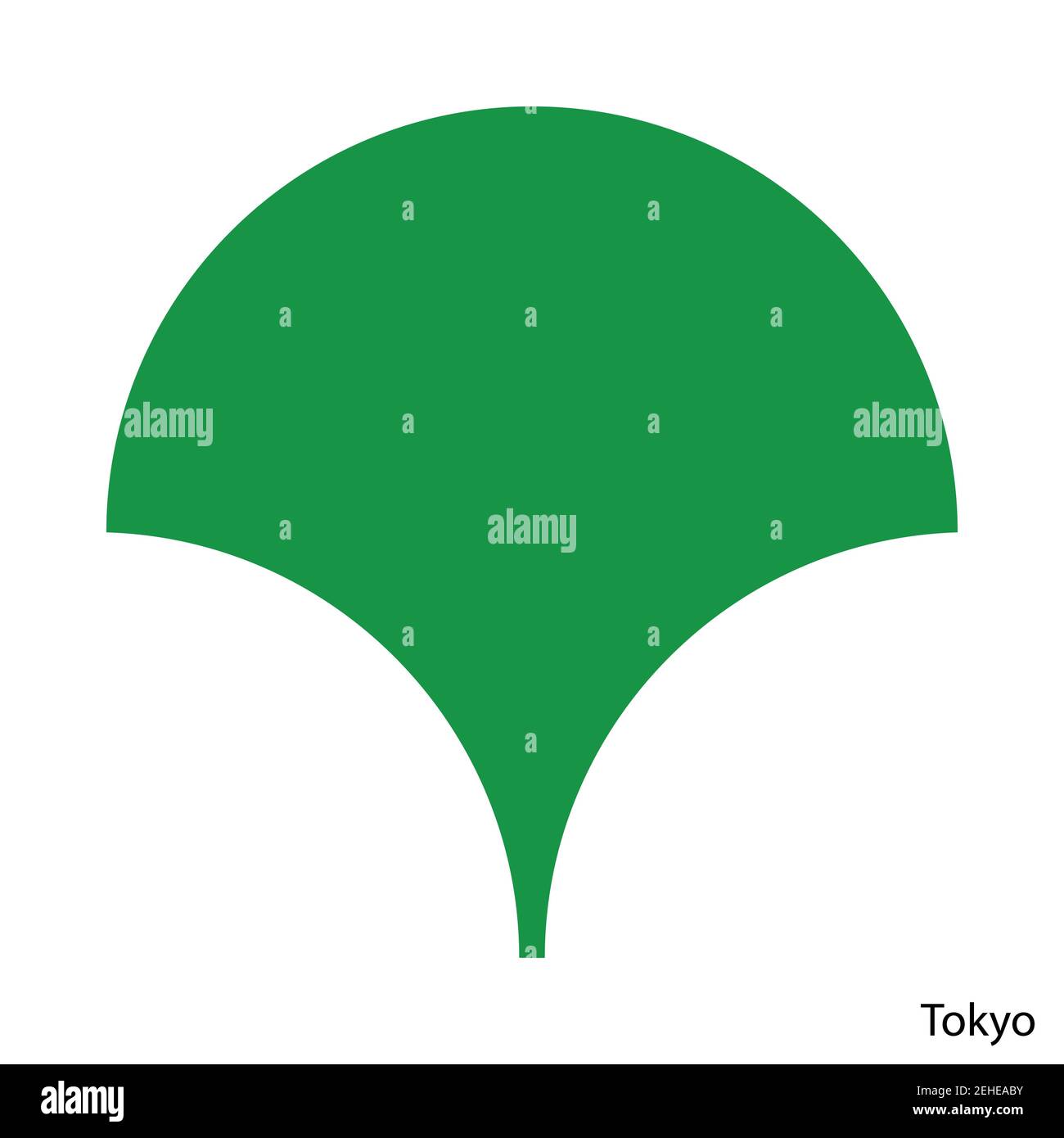 Coat of Arms of Tokyo is a Japan prefecture. Vector heraldic emblem ...