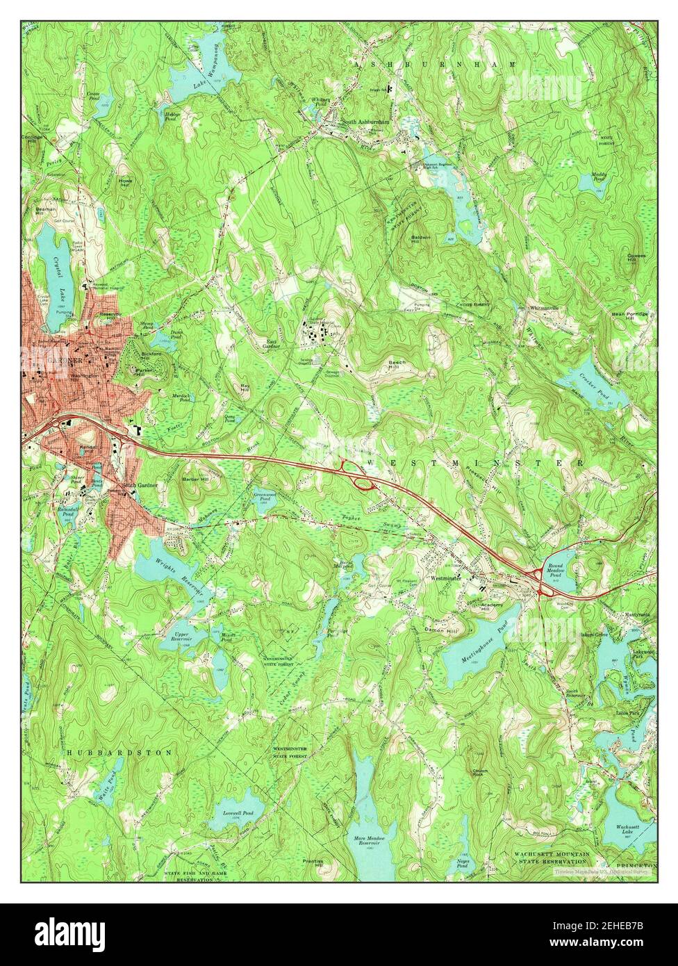 Map of gardner hi-res stock photography and images - Alamy