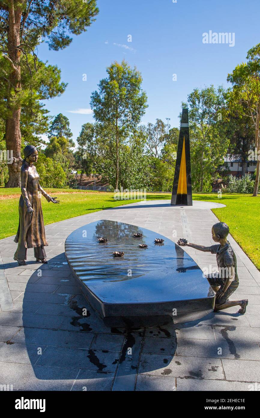 Vietnamese boat people monument hi-res stock photography and images - Alamy