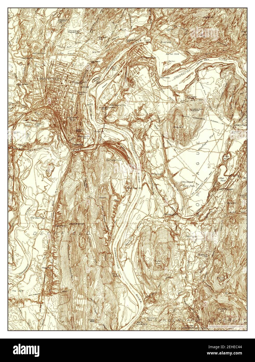 Greenfield, Massachusetts, map 1936, 1:24000, United States of America ...