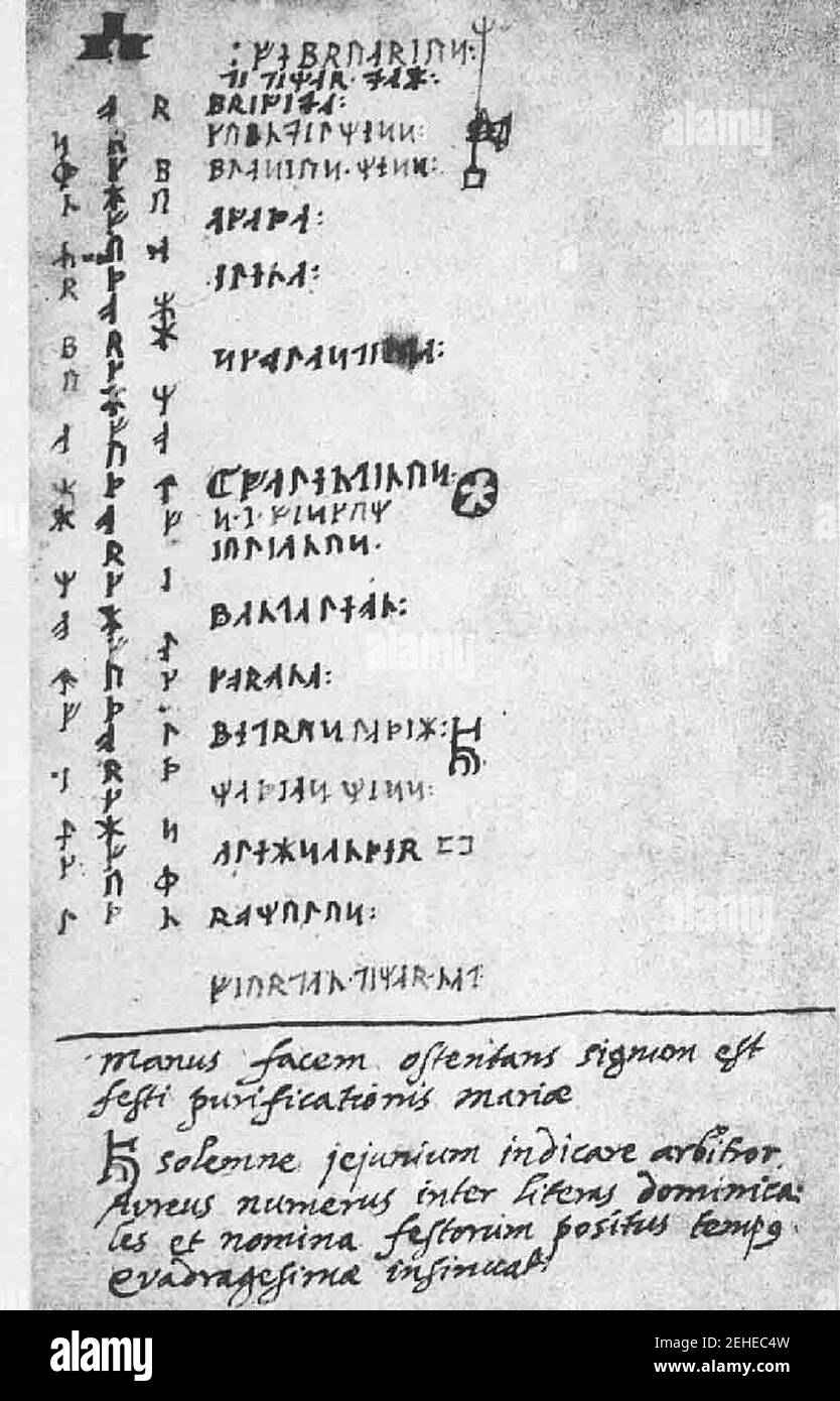 Runicus Black and White Stock Photos & Images - Alamy