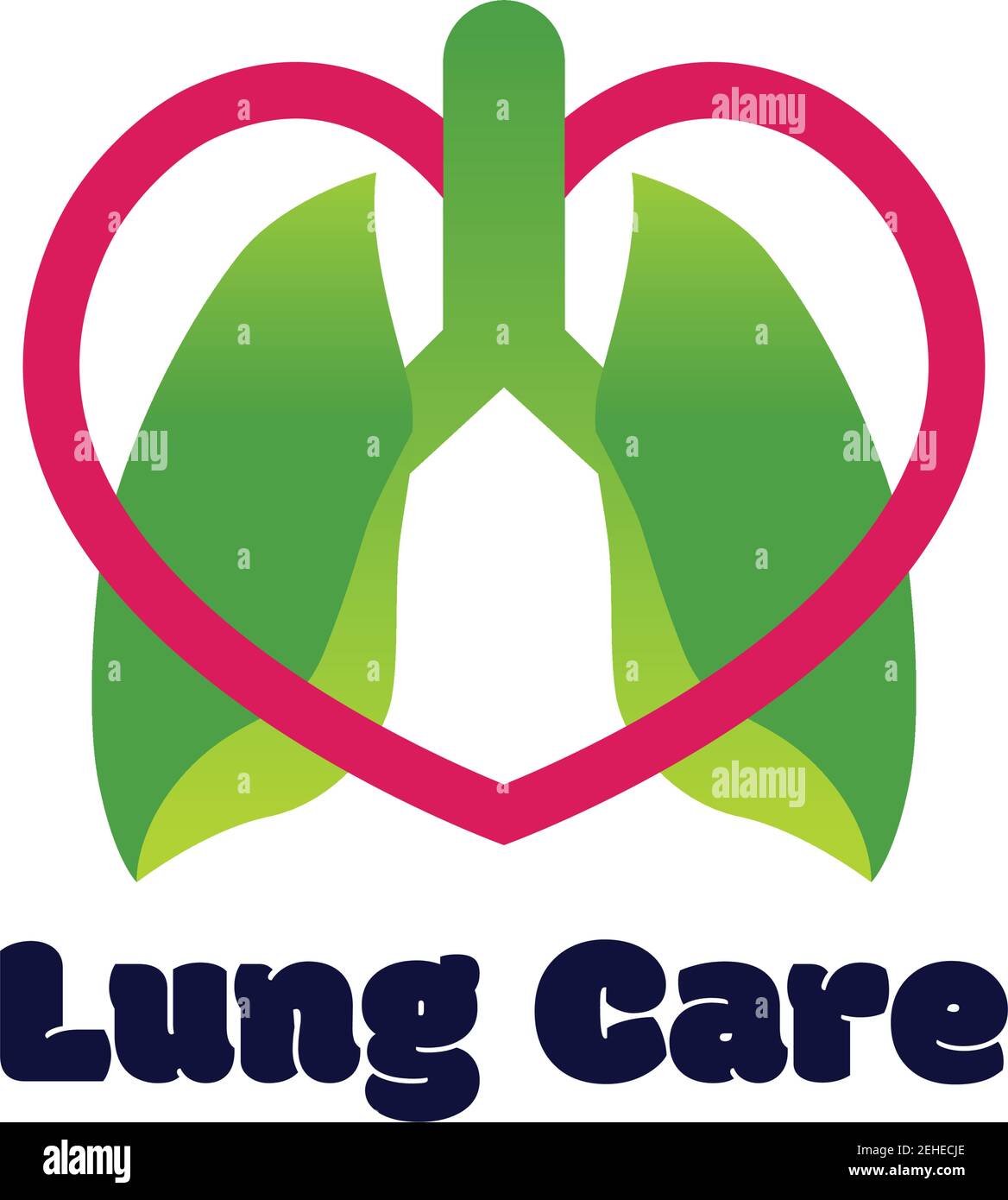 lungs logo isolated on white background for pulmonary clinic. vector ...
