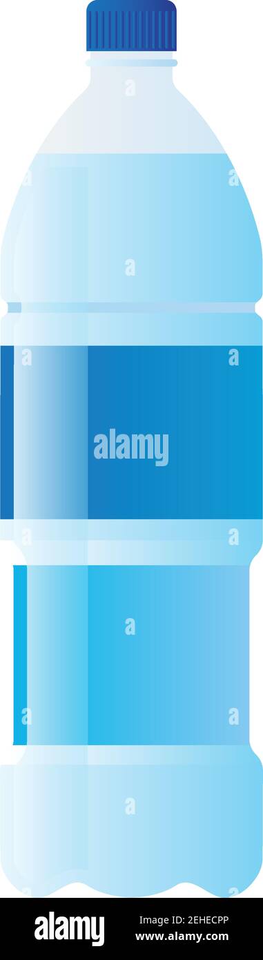 mineral water bottle isolated on white background. vector illustration ...