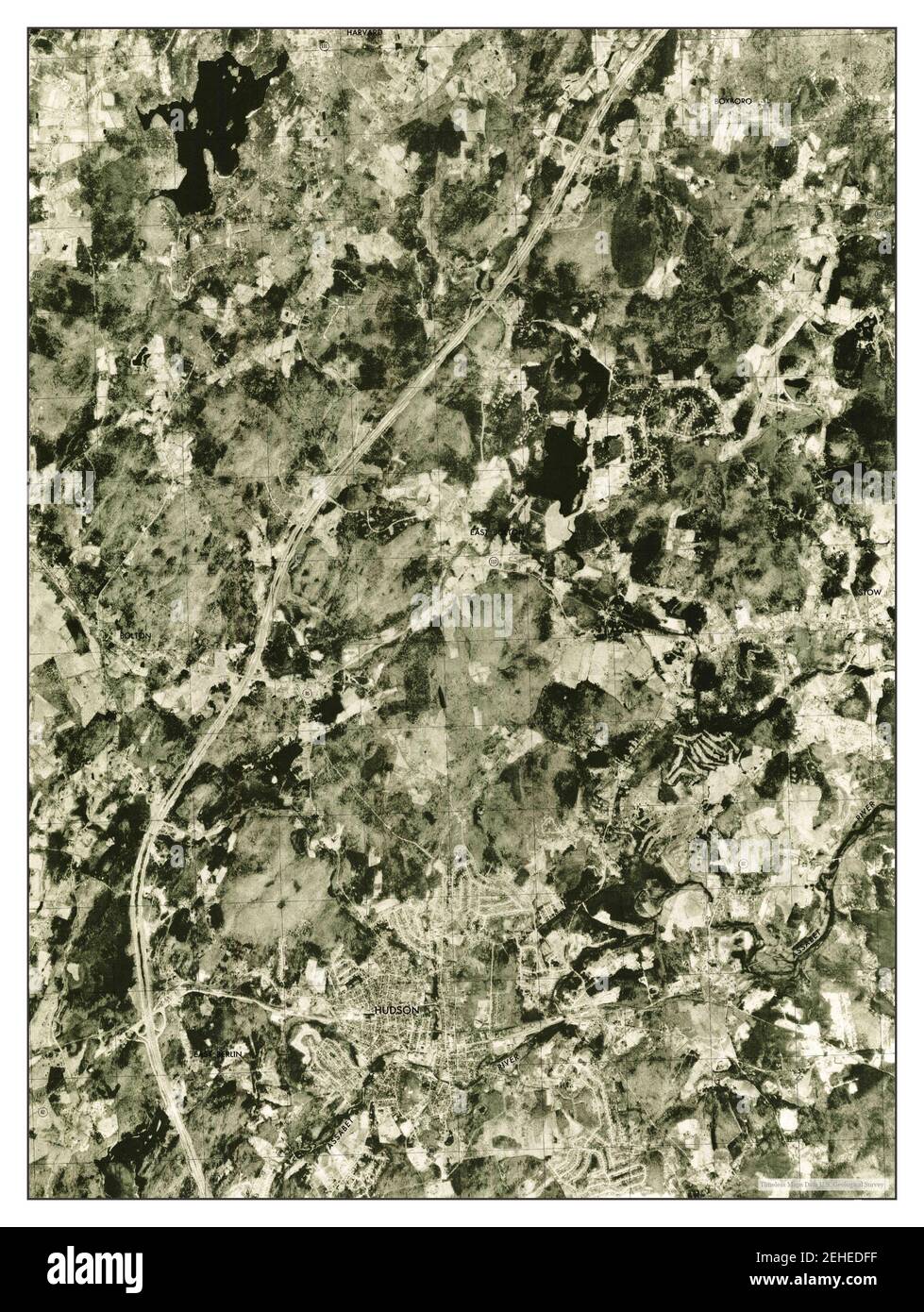 Hudson, Massachusetts, map 1977, 1:25000, United States of America by ...