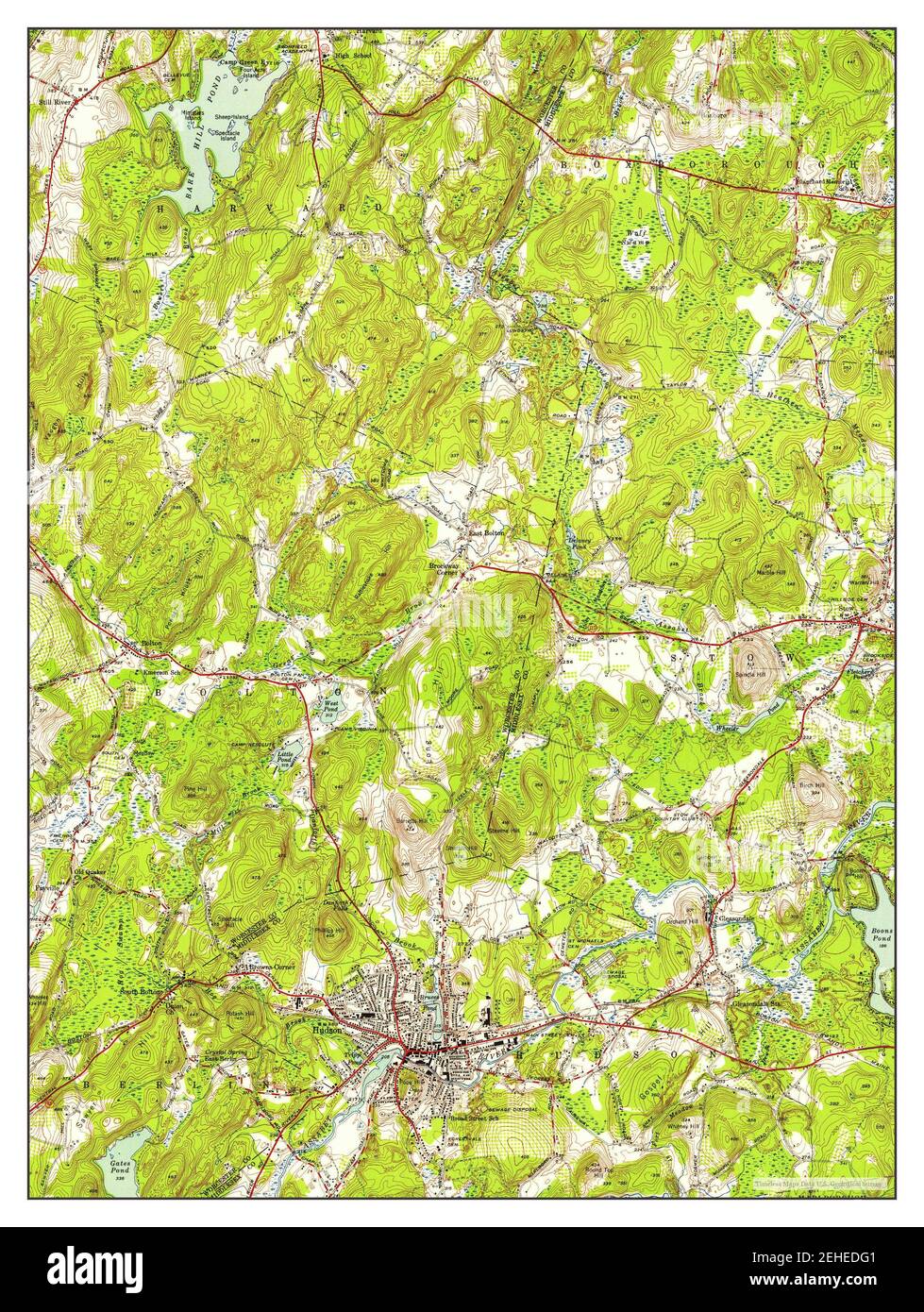 1950 road map hi-res stock photography and images - Alamy