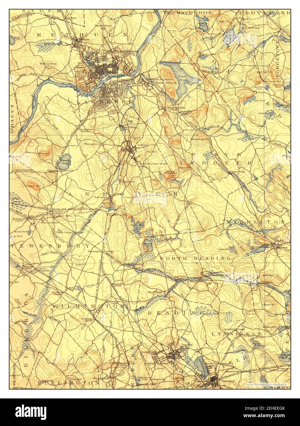 Lawrence, Massachusetts, map 1886, 1:62500, United States of America by ...