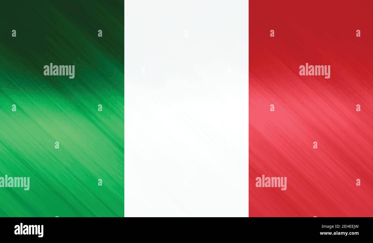 Italy flag with waving grunge texture. Vector background Stock Vector ...