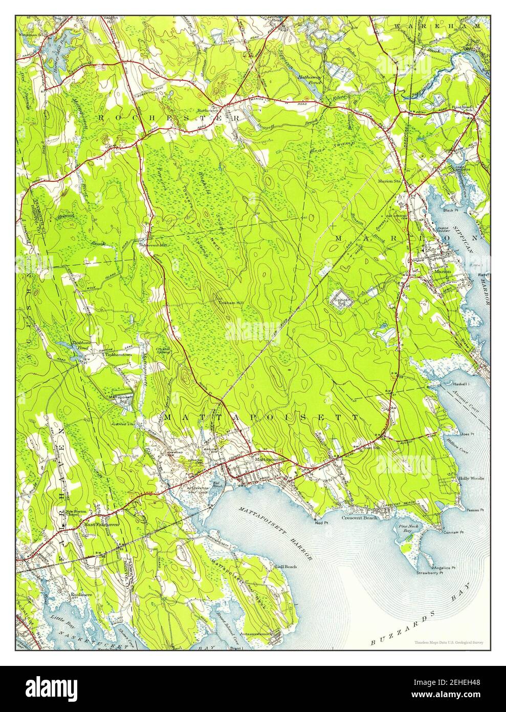 Marion, Massachusetts, map 1943, 1:24000, United States of America by ...